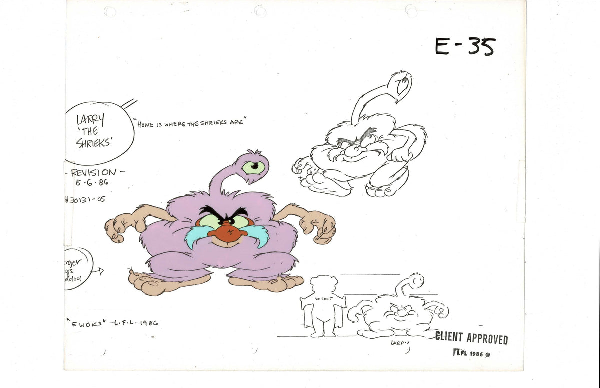 Star Wars: Ewoks character model cel EX3973– Animation Legends