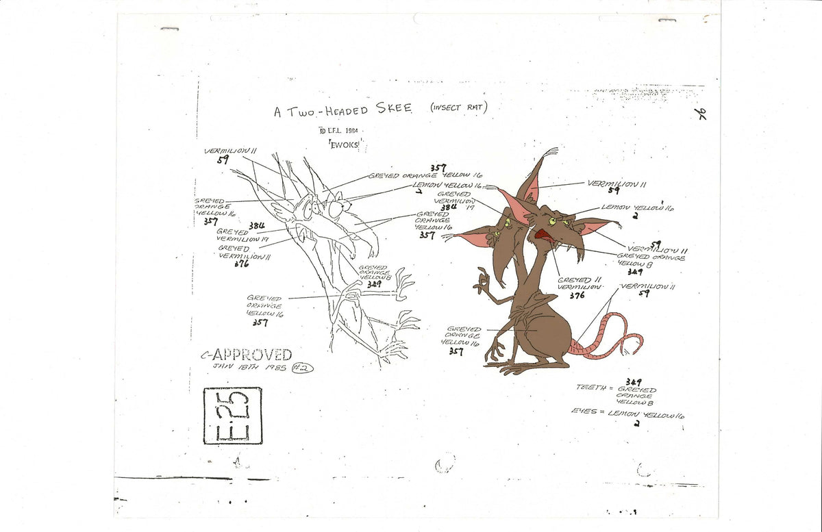 Star Wars: Ewoks character model cel EX3974– Animation Legends