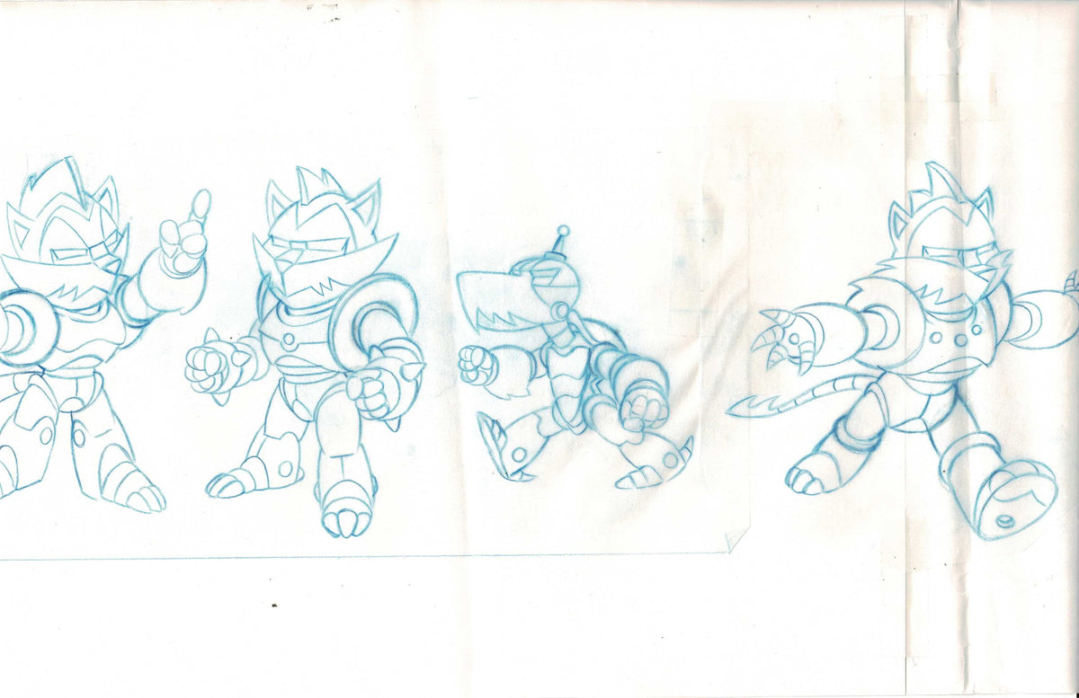 Sonic SatAM character model sketch Large EX4489– Animation Legends