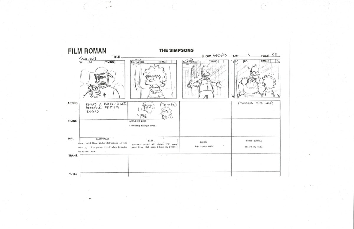 The Simpsons character model copy (Production used) EX4767– Animation ...