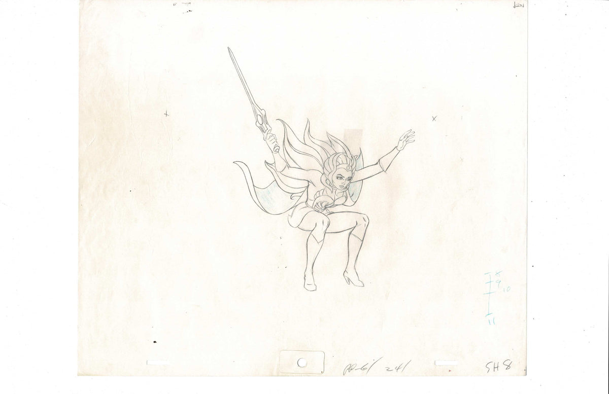 She-Ra Princesses of Power sketch EX4957– Animation Legends