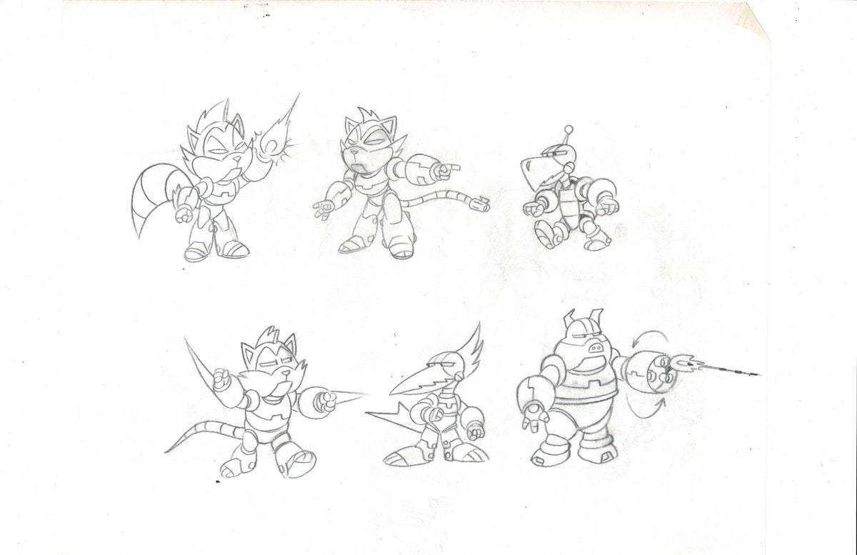 Sonic SatAM character model sketch EX5091– Animation Legends