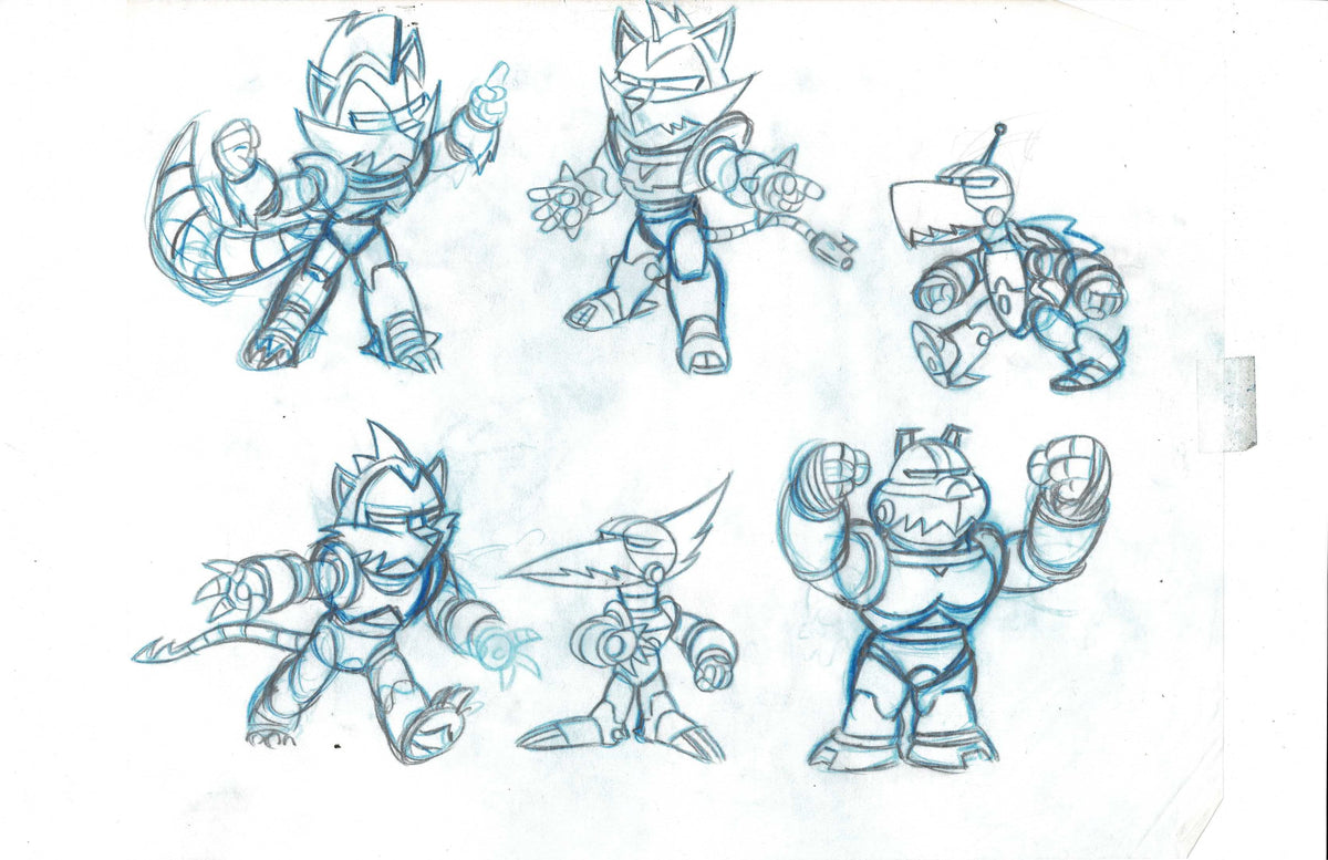 Sonic SatAM character model sketch EX5132– Animation Legends