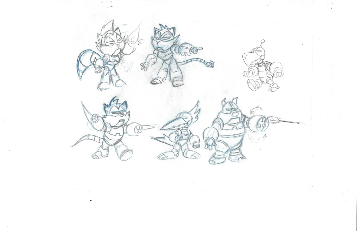 Sonic SatAM character model sketch EX5136– Animation Legends