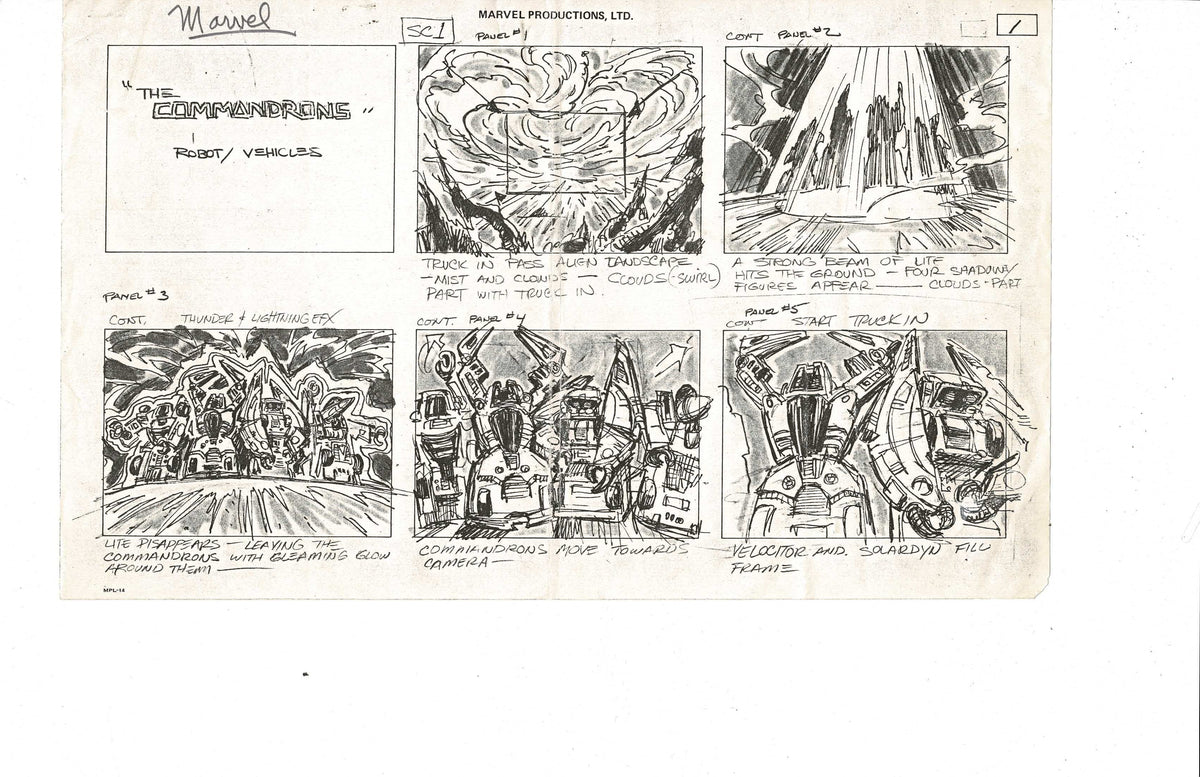 The Commandrons storyboard EX7510– Animation Legends