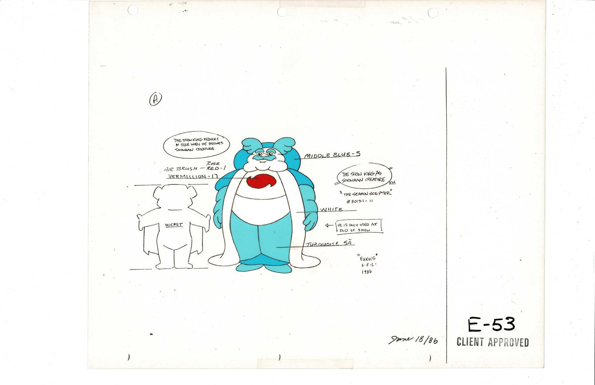 Star Wars: Ewoks cel model EX7595– Animation Legends